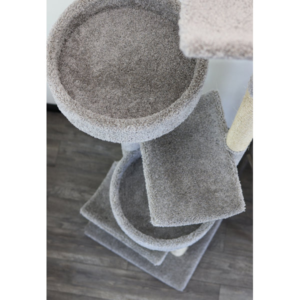 Prestige Cat Trees 70" Staggered Play Tower Cat Condo & Reviews | Wayfair