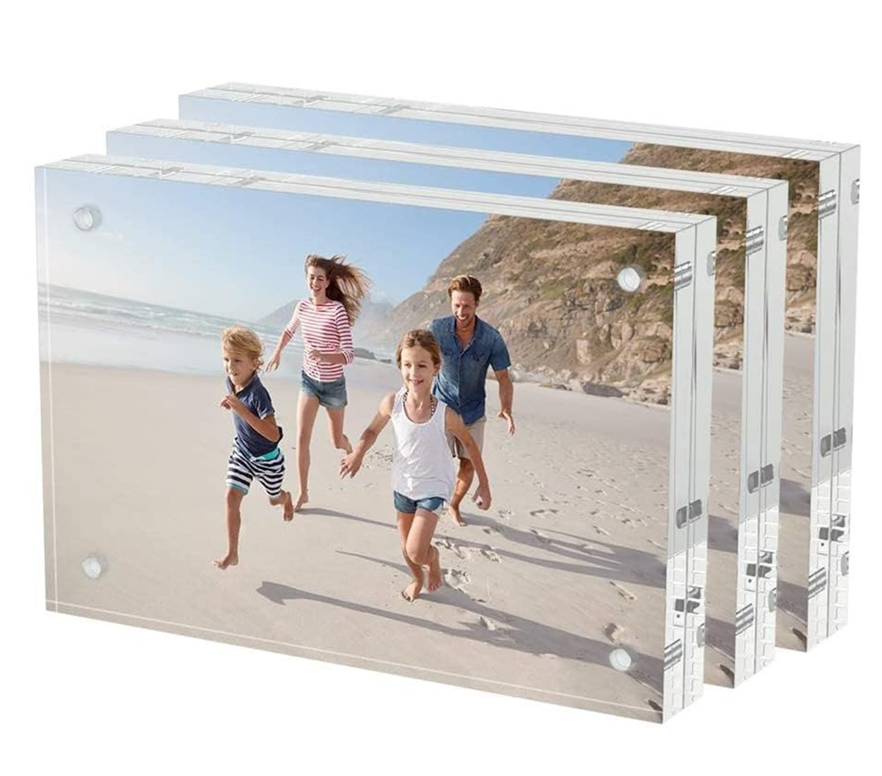Ivy Bronx 4x6 Acrylic Picture Frames 3 Pack, Clear Picture Frames ...