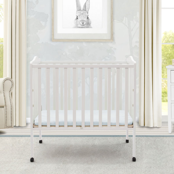 Delta Children Folding Mini Portable Crib with Mattress & Reviews | Wayfair