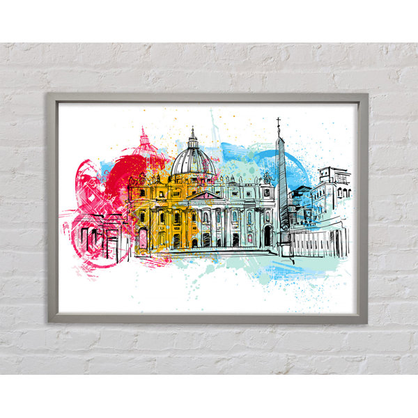 Bright Star St Peters Bacilica Splash - Single Picture Frame Art Prints ...