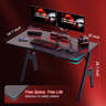 Wrought Studio Gaming Desk With Carbon Fibre Surface- A Shaped Gamer ...
