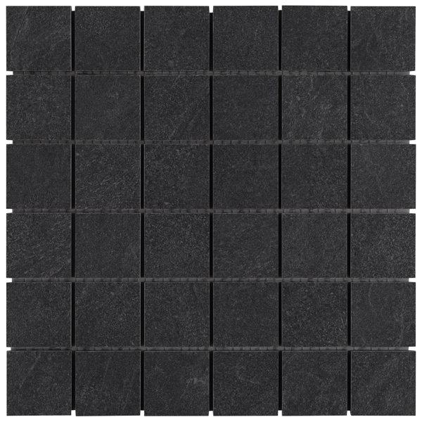 Bond Tile Monolith 11.81 In. X 11.81 In. Matte Porcelain Mosaic Floor ...