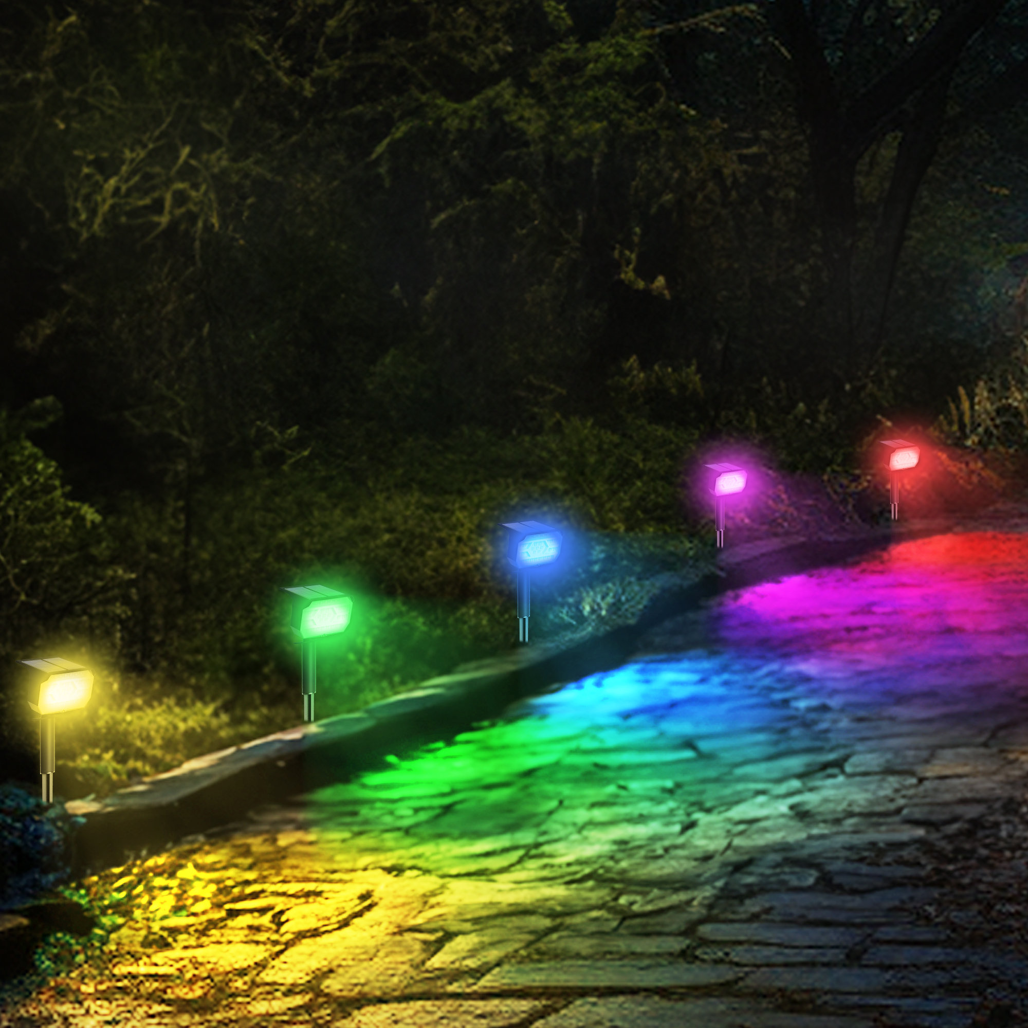 SolarEra Plastic Low Voltage Solar Powered Integrated LED Spot Light ...