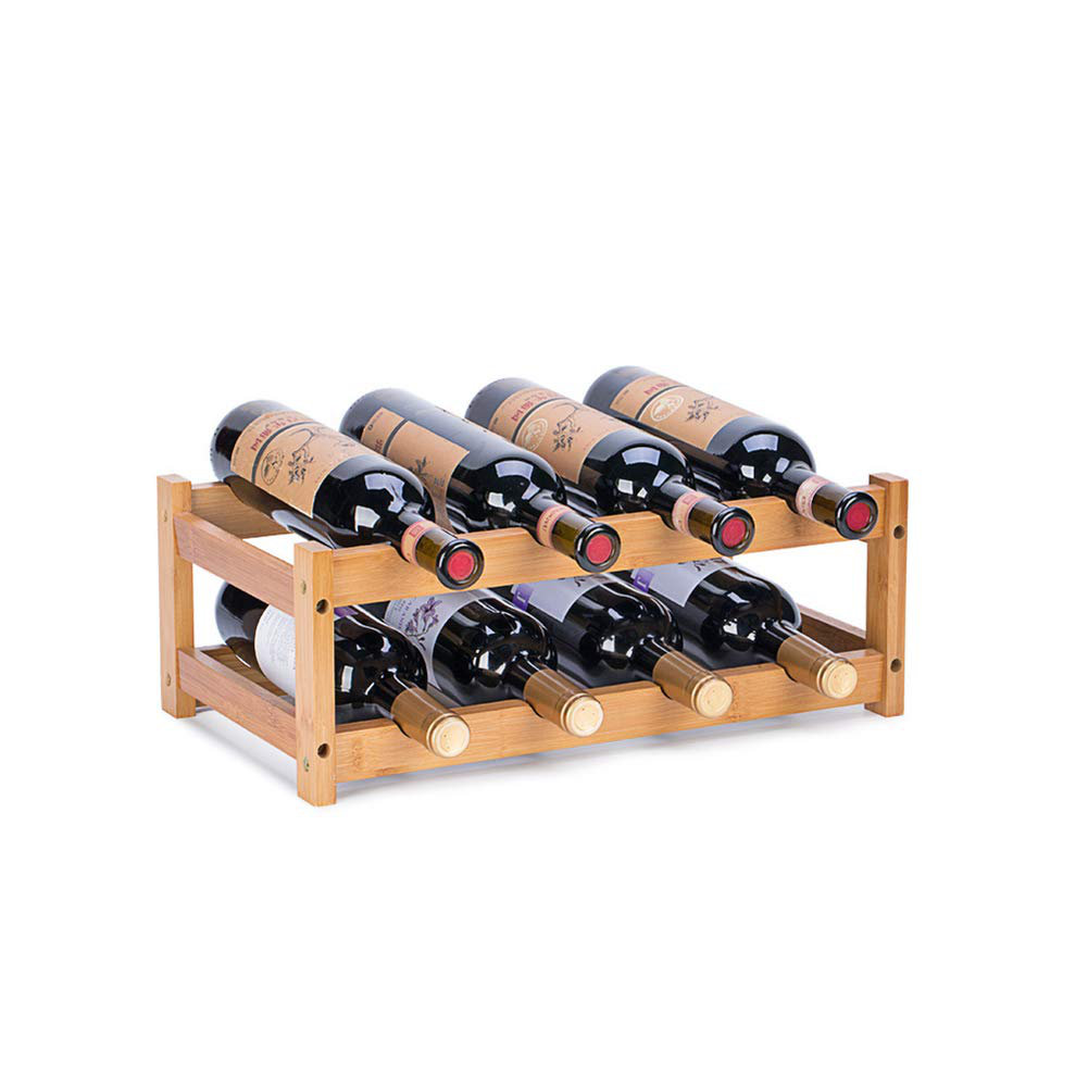 Foundry Select Wine Rack, Natural Bamboo Wine Storage Rack Countertop ...