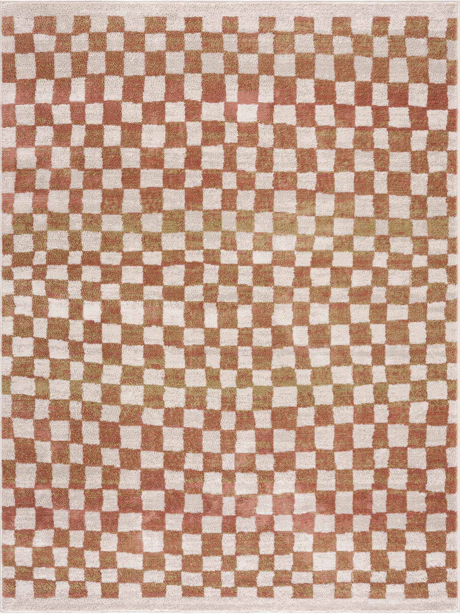 Bungalow Rose Briawood Checkered Beige Area Rug & Reviews | Wayfair