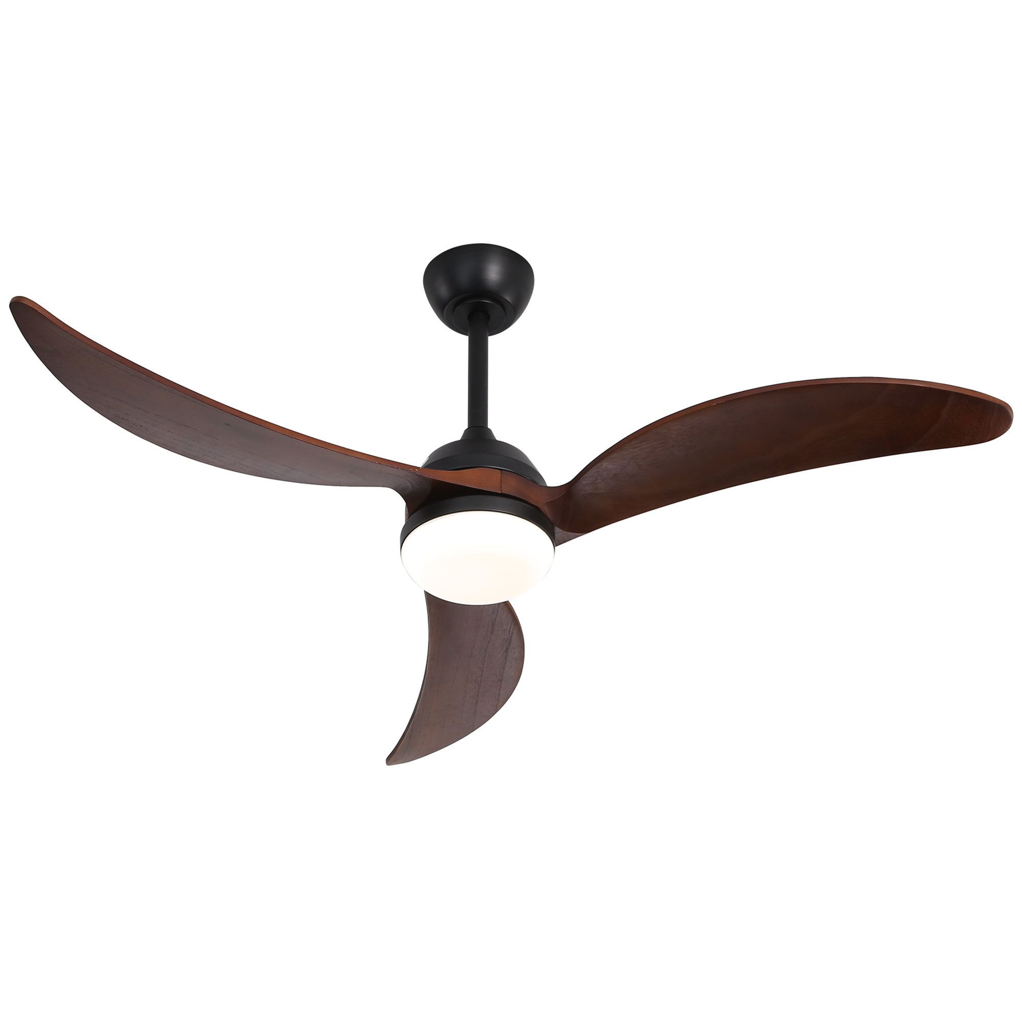 Ivy Bronx 3-Solid Blade Propeller Ceiling Fan with Remote Control and ...