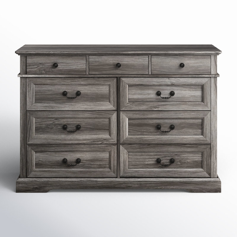 The Twillery Co.® Bridgeport 9 Drawer 53.5'' W Double Dresser & Reviews ...