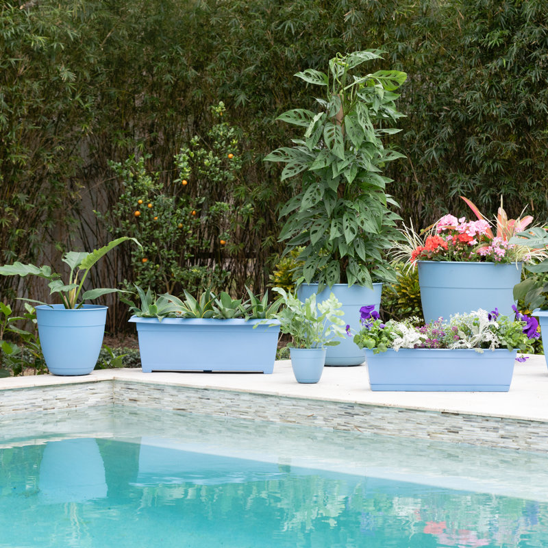 Bloem Dayton Traditional Recycled Plastic Rectangle Indoor/Outdoor Deck ...