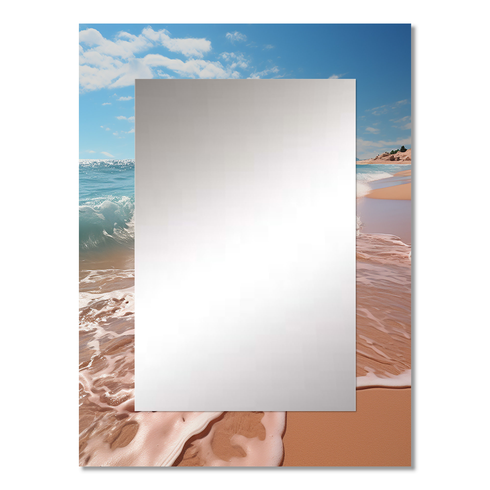 Dovecove Scenic Landscape Coastal Serenity II - Ocean Mirror, Turquoise ...