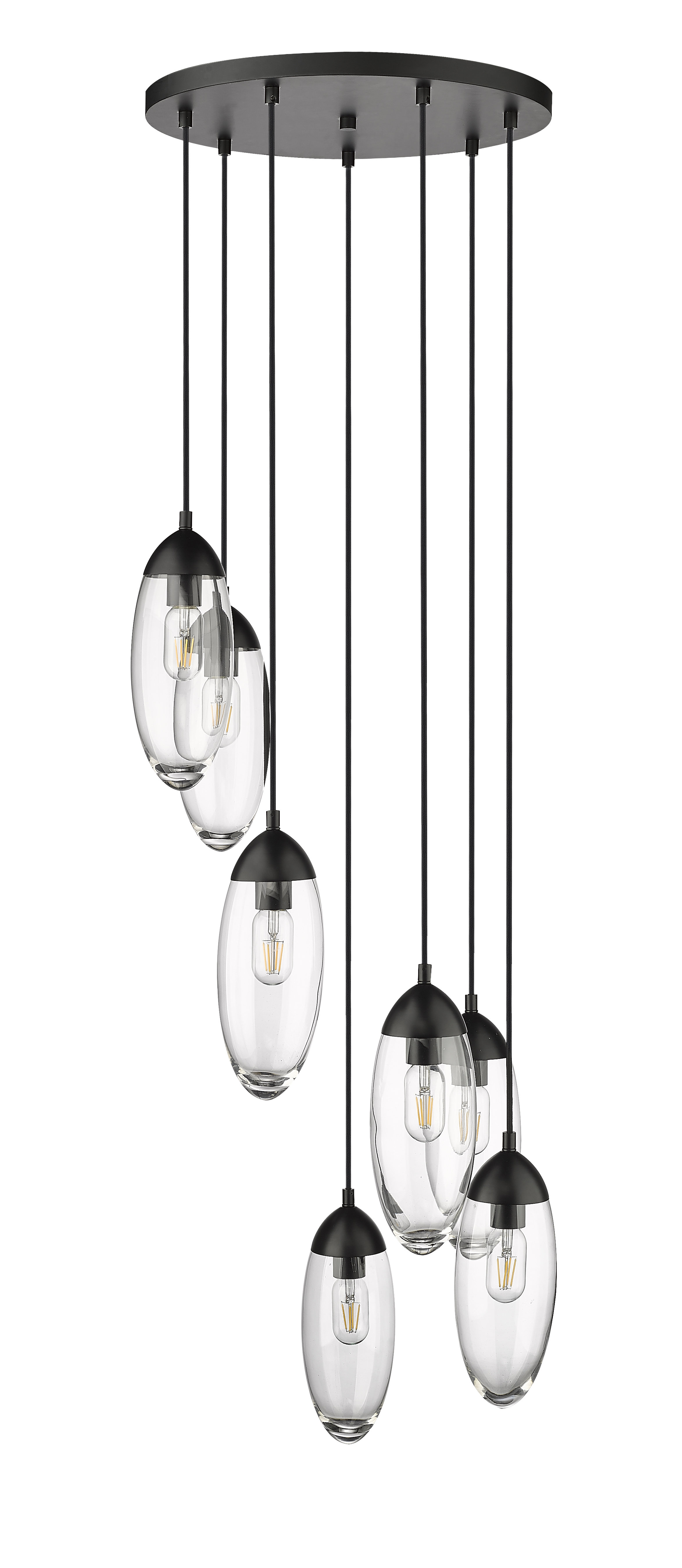 Orren Ellis Shelva 7 - Light Teardrop Chandelier | Wayfair