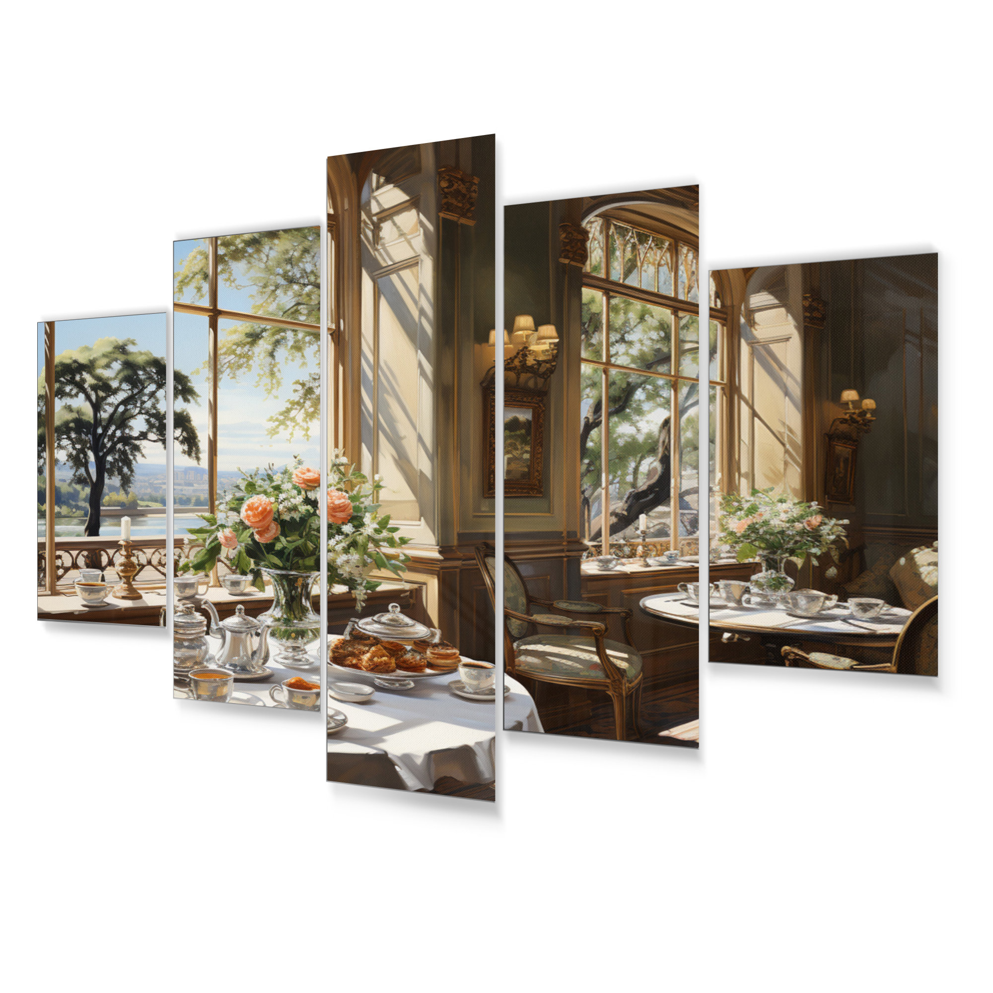 Design Art Country Clubs Afternoon Tea I - Country Clubs Metal Wall Art ...