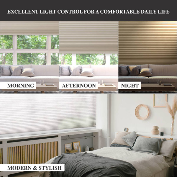 REGAL ESTATE , Cordless 1.5" Light Filtering Cellular Shades, Shades ...