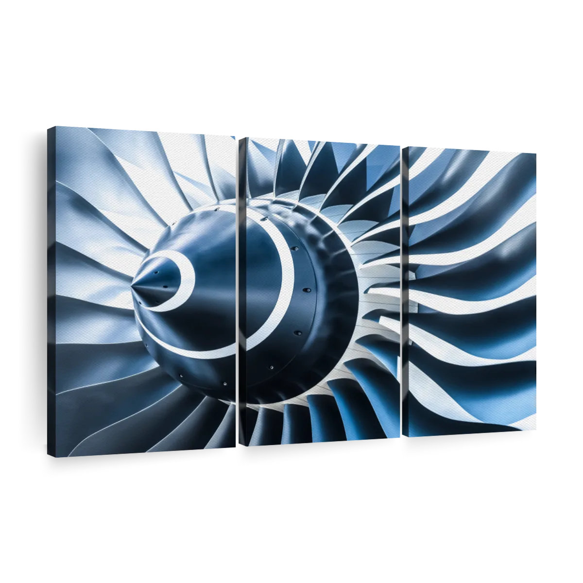Ebern Designs Aircraft Engine Wall Art Multi Piece Canvas Print ...