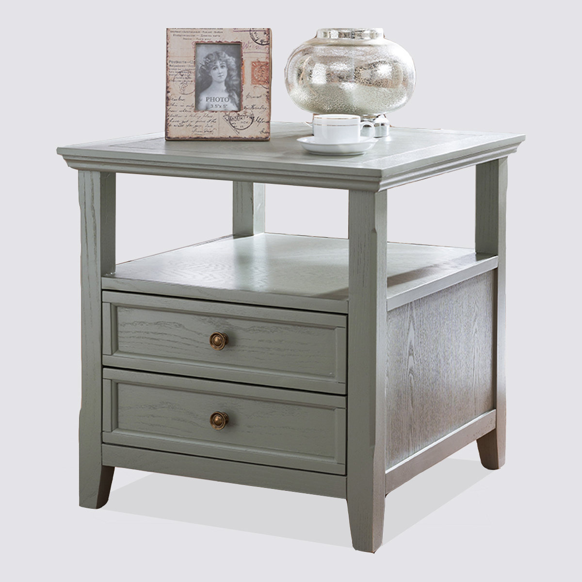 STONE DRAGON TILE ARTS LLC American-Style Bedside Table, Low Cabinet ...