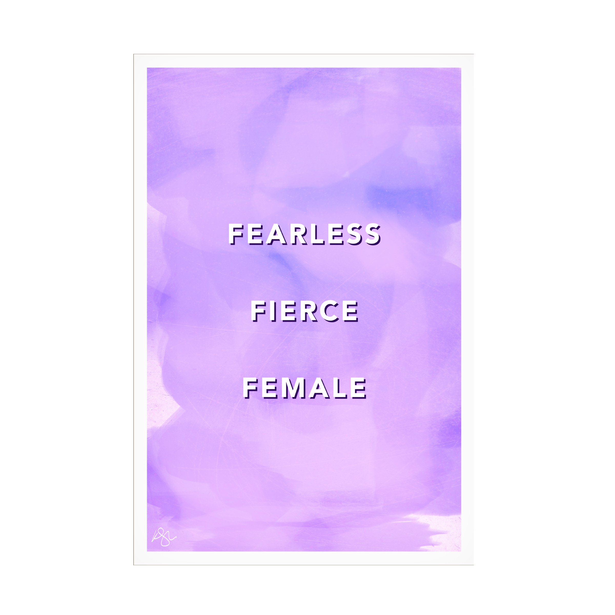 Trademark Fine Art Fearless Fierce Female On Canvas by Kimberly Glover ...