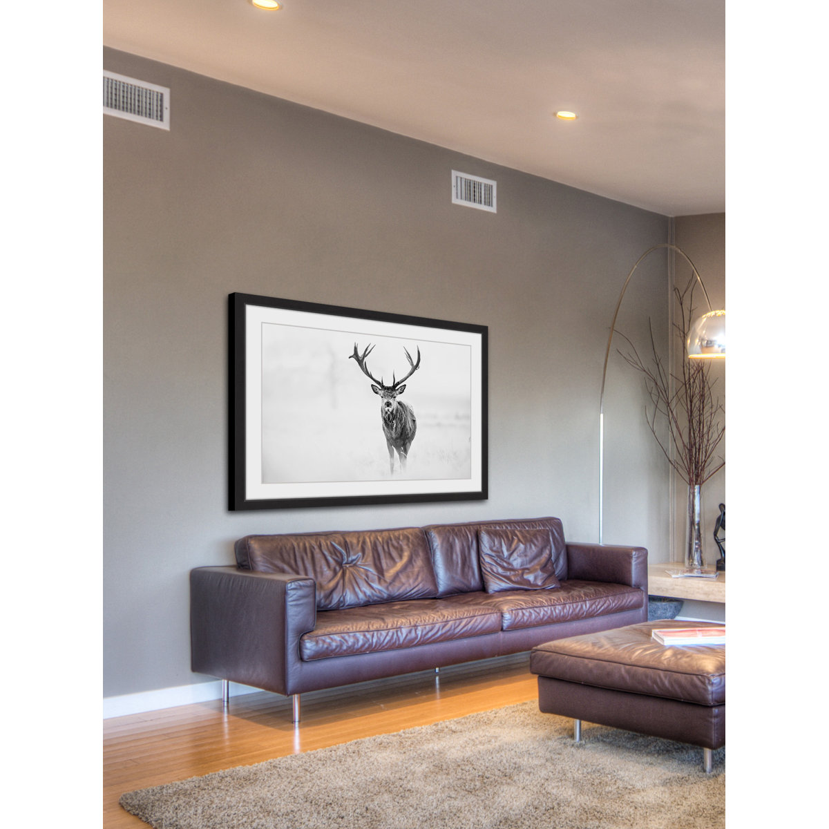 Steelside™ Elk Stare by Marmont Hill - Picture Frame Print & Reviews ...