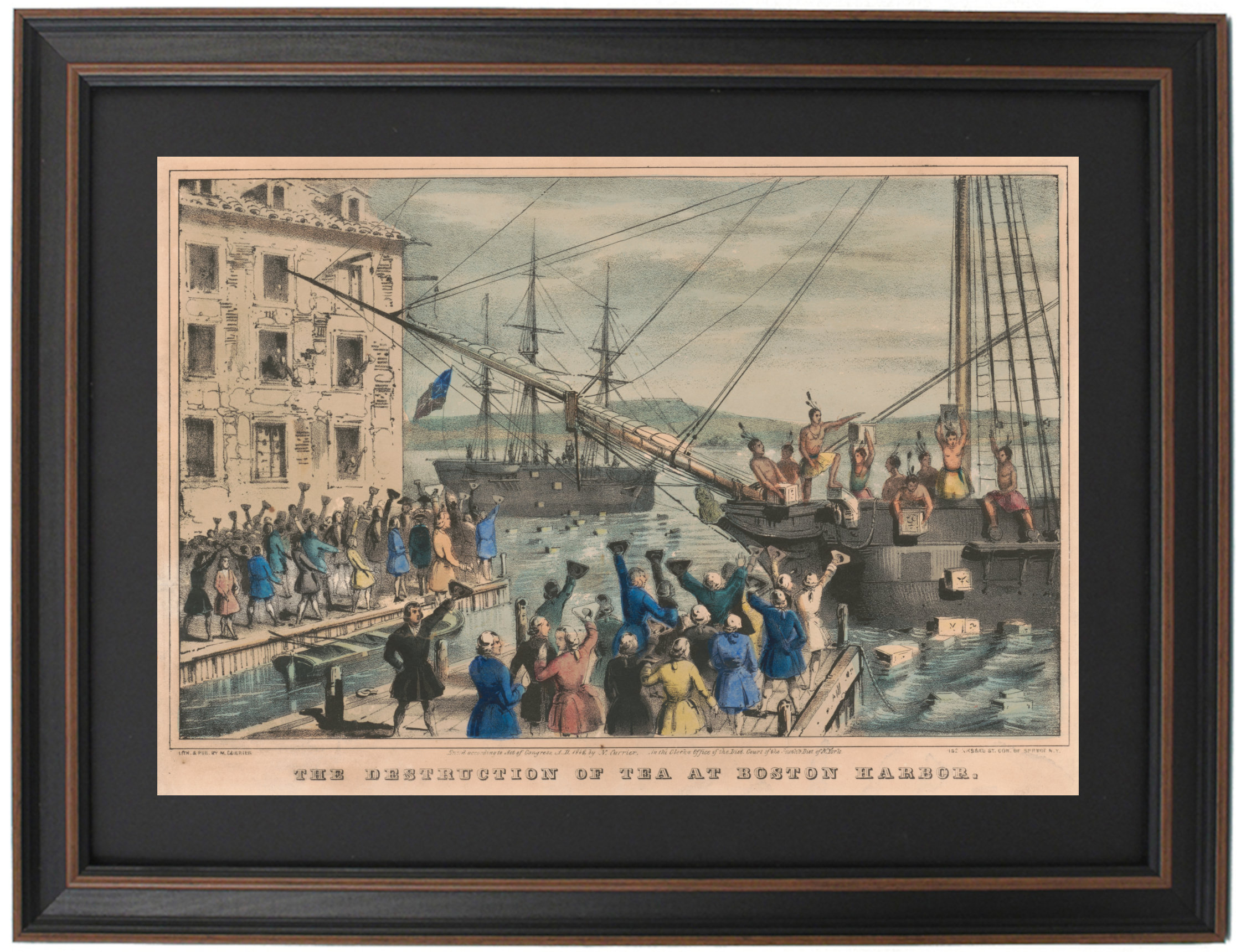 Breakwater Bay The Destruction of Tea at Boston Harbor by Nathaniel ...