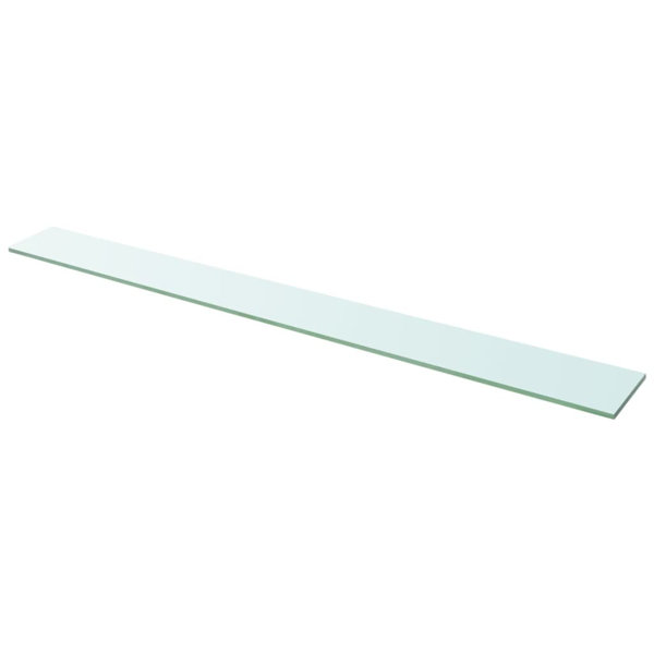 Metro Lane Clear Glass Panel Shelves 110X12 Cm - Modern Design ...
