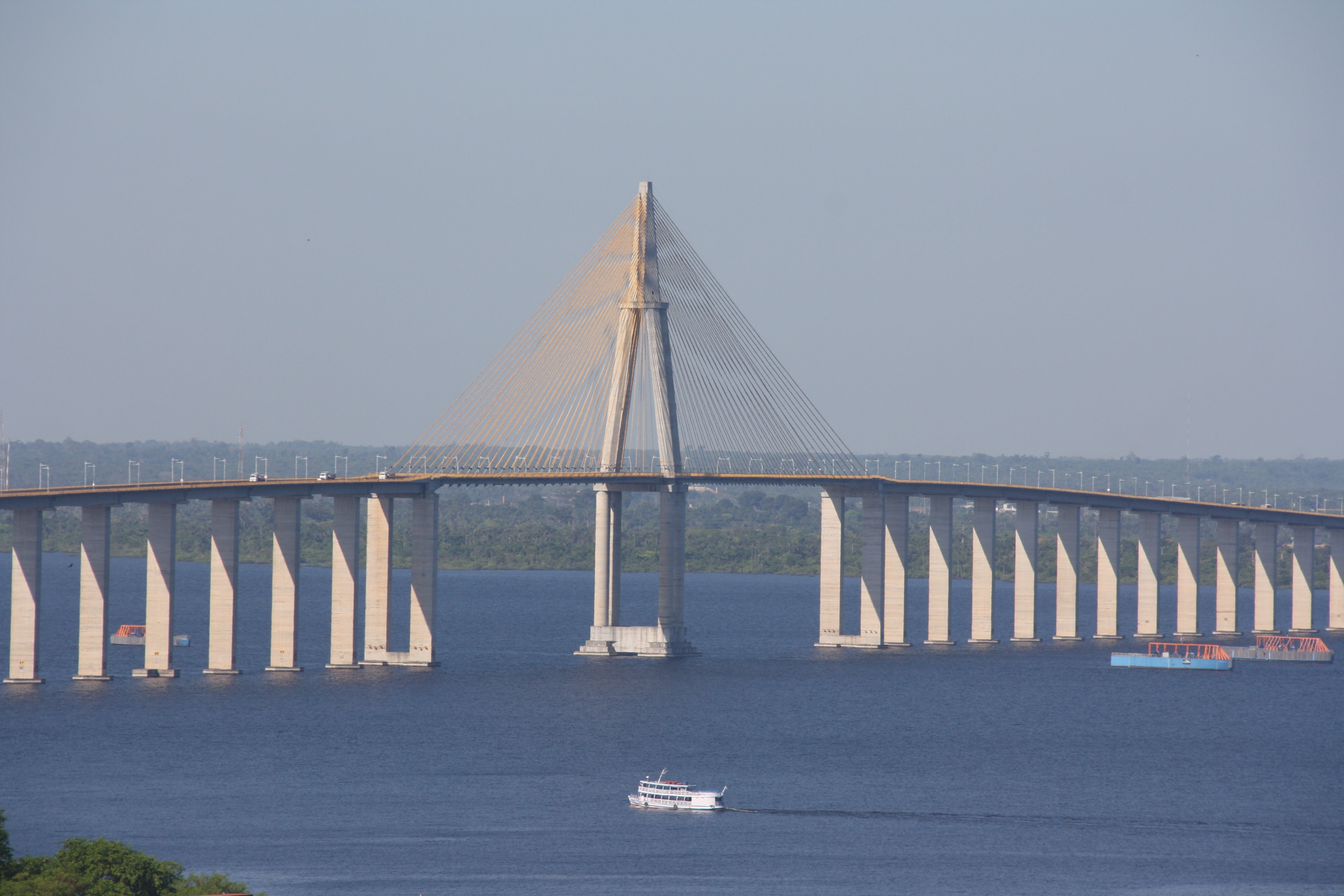 Ebern Designs Bridge Over the Amazon River by Ifrpilot - Wrapped Canvas ...