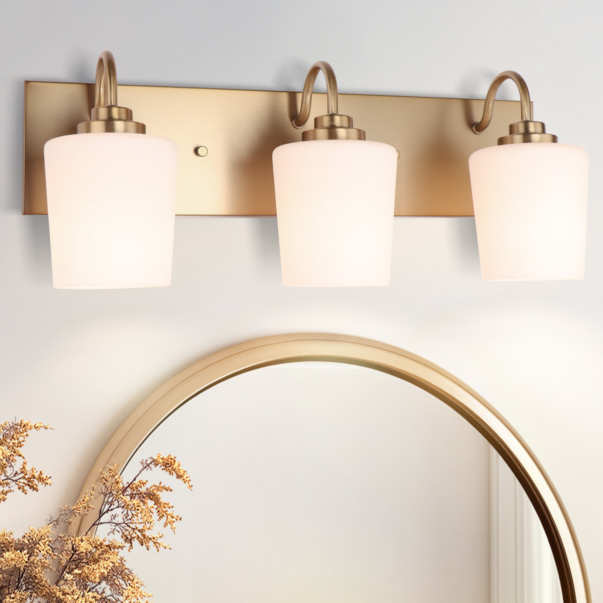 Ebern Designs Wall Sconce 3-Light, Modern Wall Lighting Fixture ...