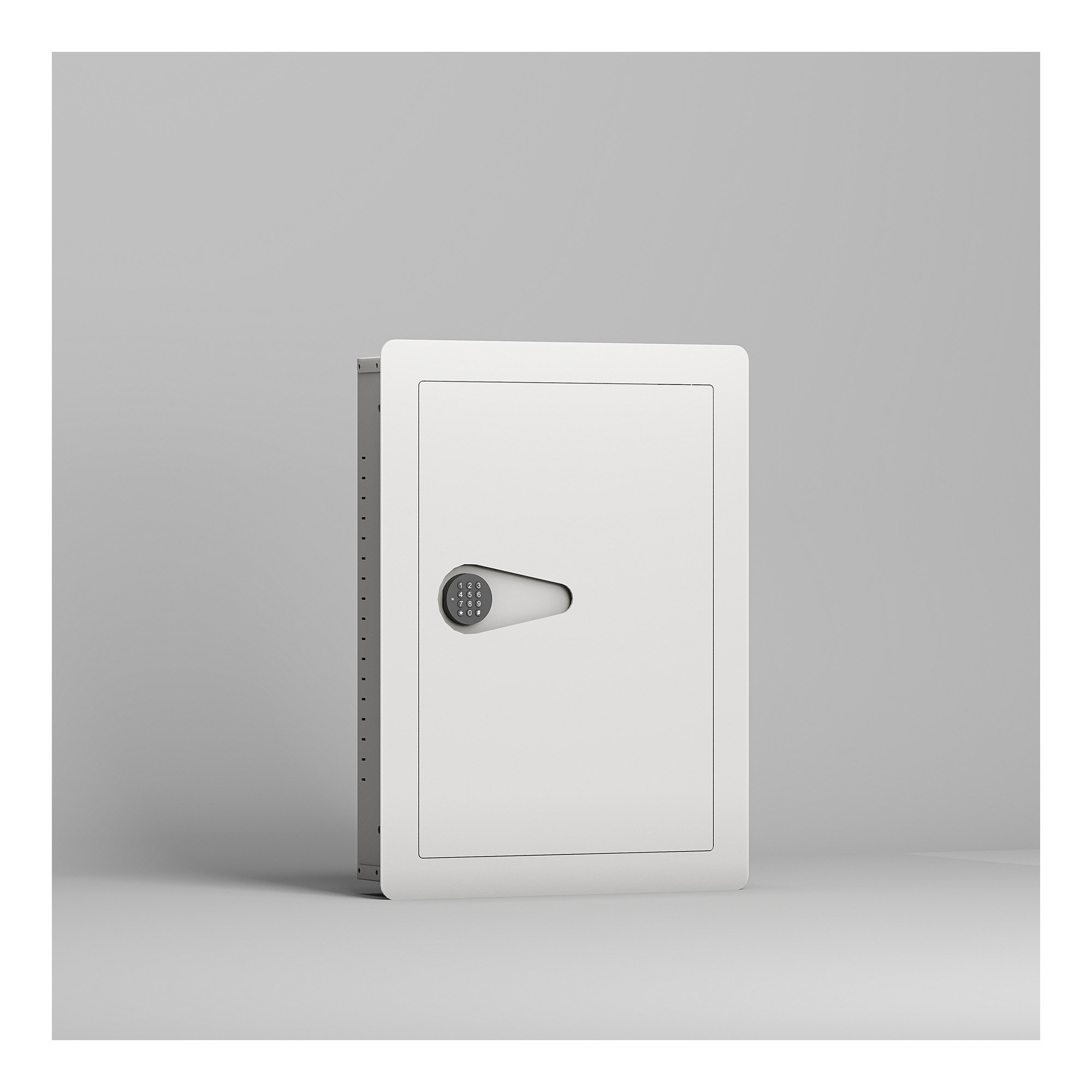 Latitude Run® Digital Wall Hidden Safe Flat, Electronic, Steel, Keypad ...