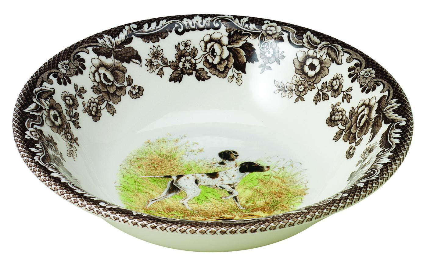 Spode Woodland Dogs Ascot Cereal Bowl 8" Pointer | Wayfair