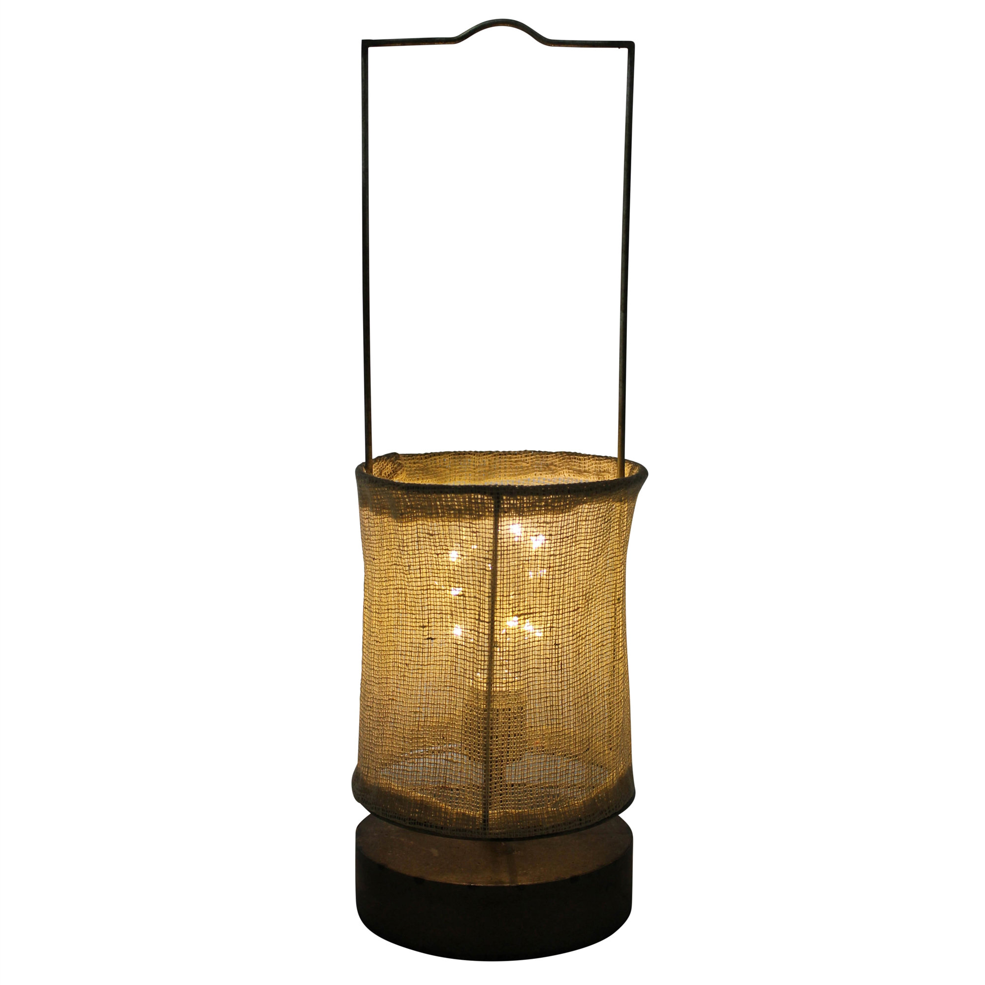 AREOhome LED Lantern with Burlap Shade | Wayfair