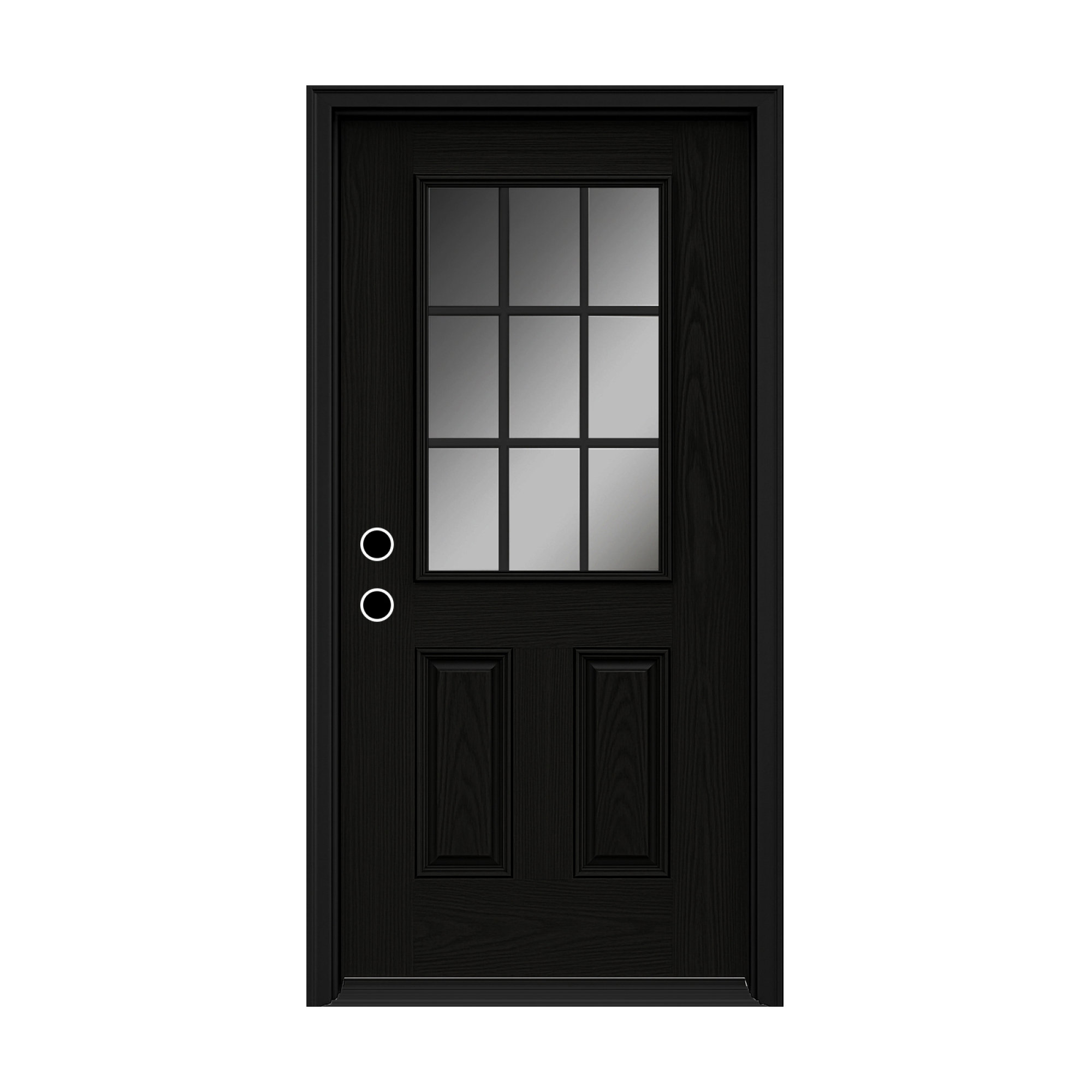Jaxpety Durable Fiberglass Entry Door Classic Style Ideal For Home's ...