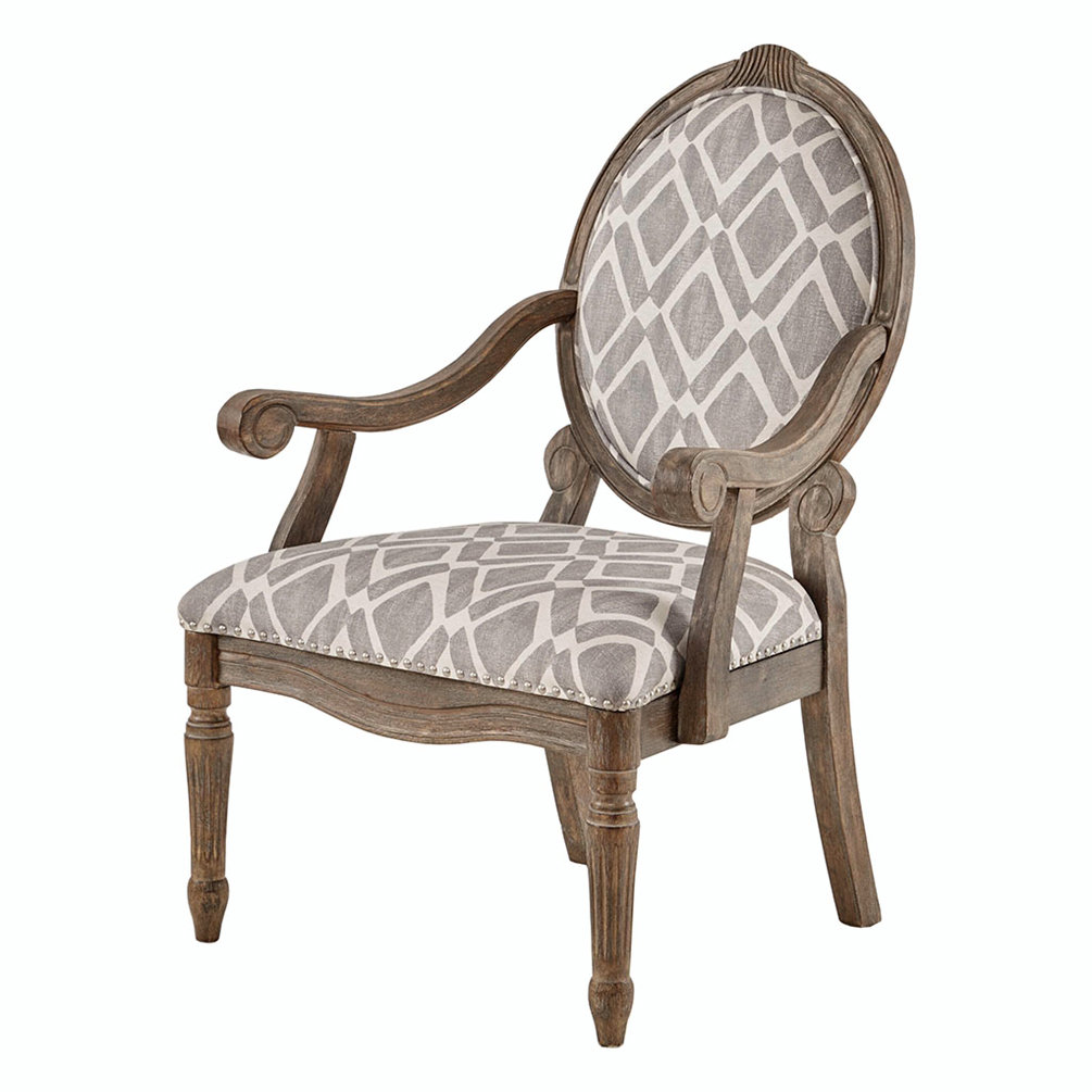 One Allium Way® Exposed Wood Arm Chair | Wayfair