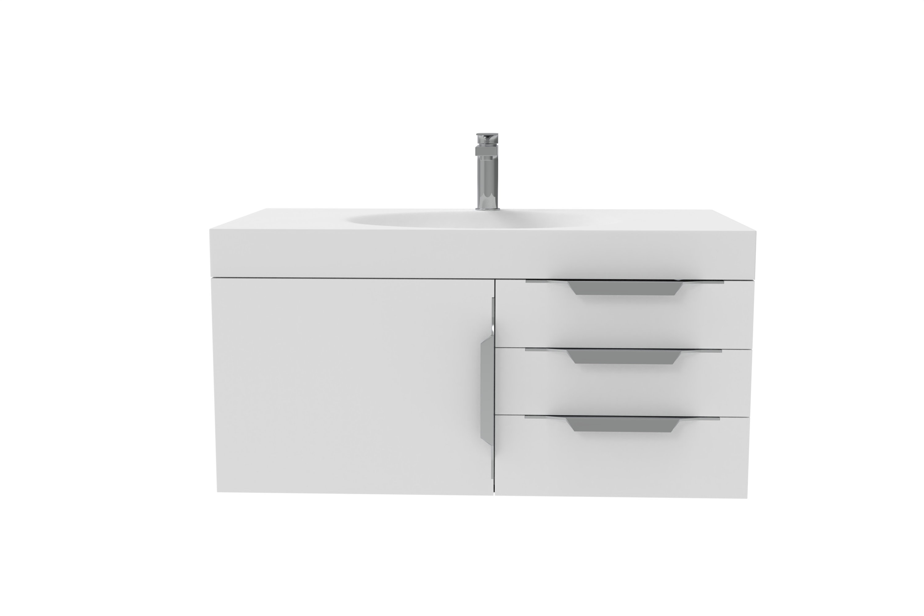 Latitude Run® Genieva 36" Single Bathroom Vanity Set | Wayfair