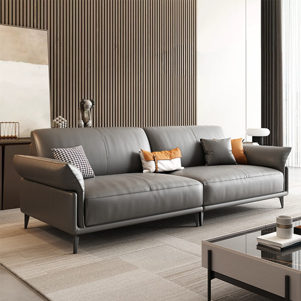 Wren Decors Genuine Leather Modular Sofa cushion couch | Wayfair