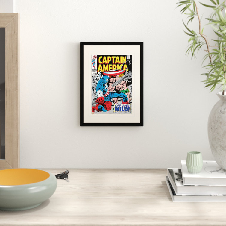 Disney Captain America CAP Goes Wild Framed Graphic Art Print | Wayfair ...