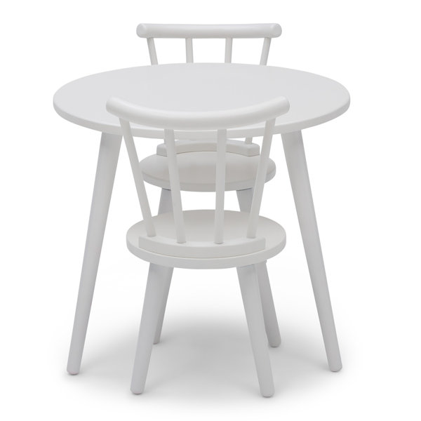Delta Children Kids Solid Wood Round Play Table and Chair Set & Reviews ...