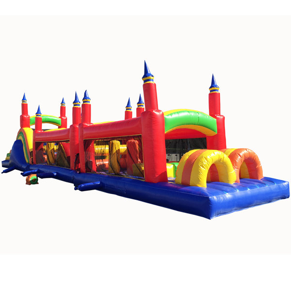 JumpOrange Rainbow Titan Commercial Grade Inflatable Obstacle Course ...