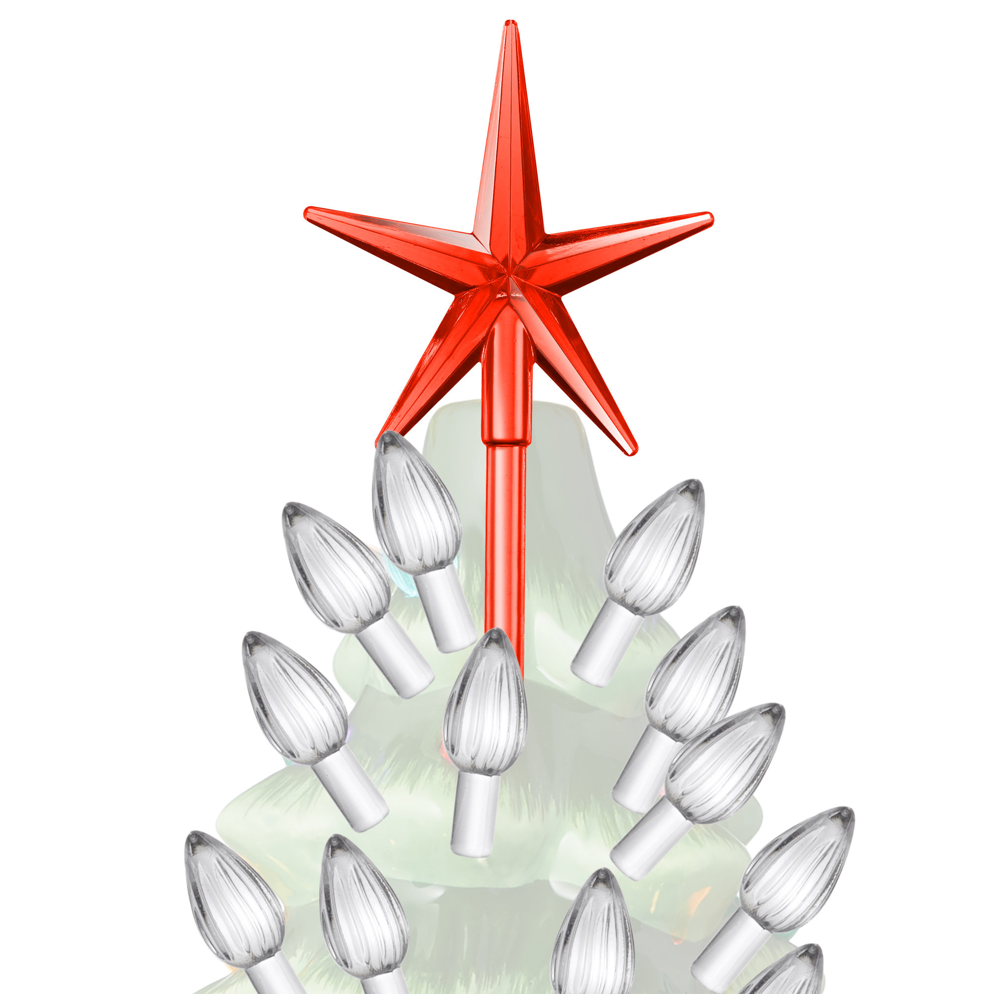 Casafield Ceramic Christmas Tree Replacement Lights - 108 Bulbs, 3 ...