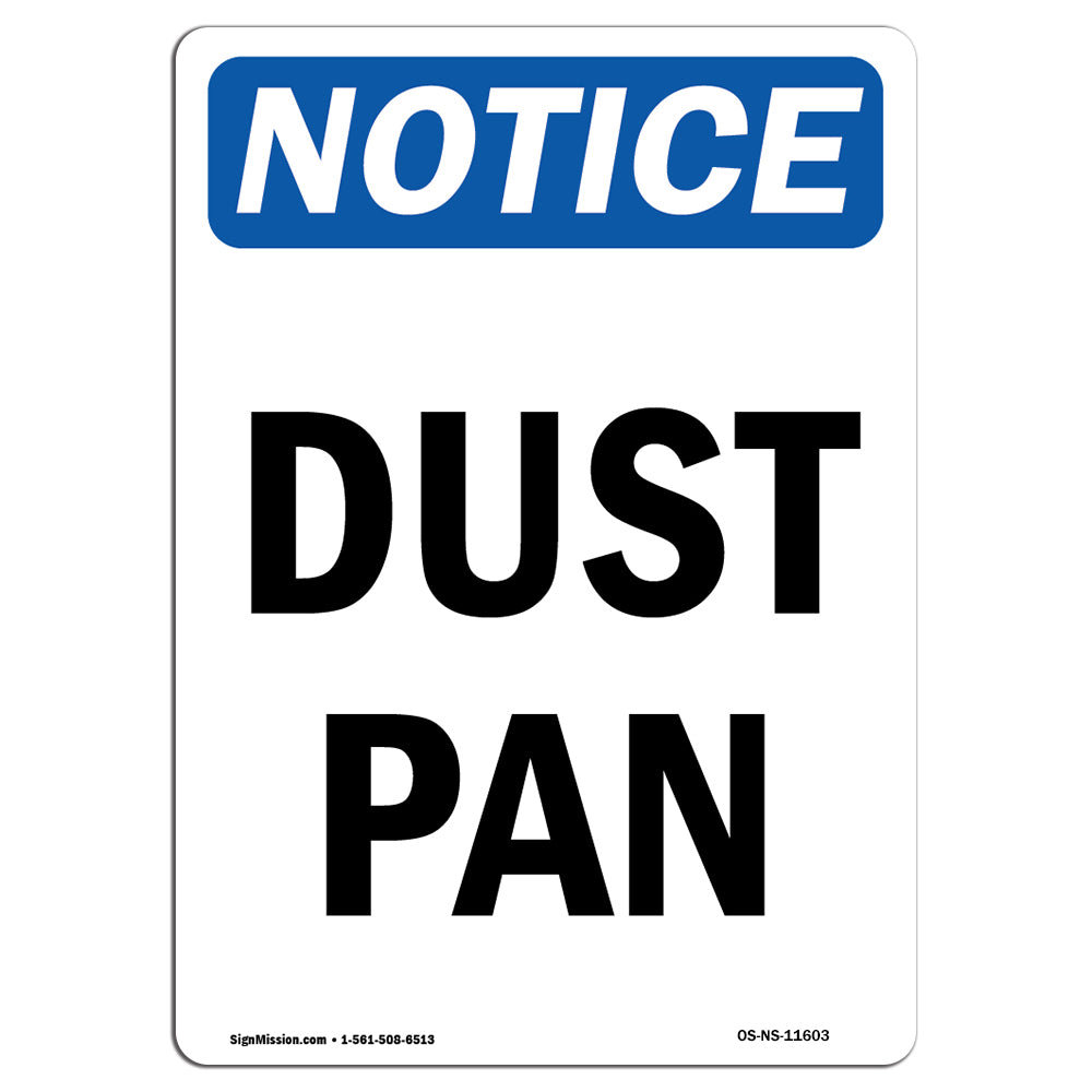 SignMission Dust Pan Sign or Label - Wayfair Canada