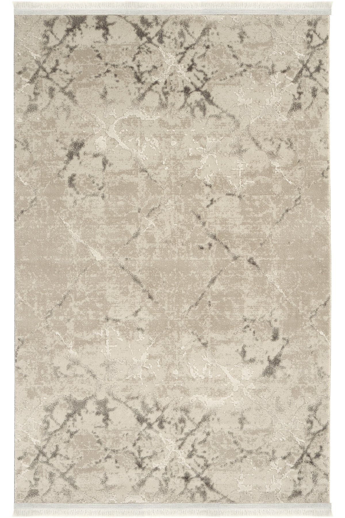 17 Stories Arles Gray Cream Acrylic Rug Modern Living Room Rug | Wayfair