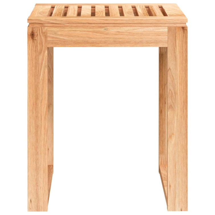 Alpen Home Vidaxl Bathroom Stool 40 x 30 x 46cm Solid Wood Walnut ...