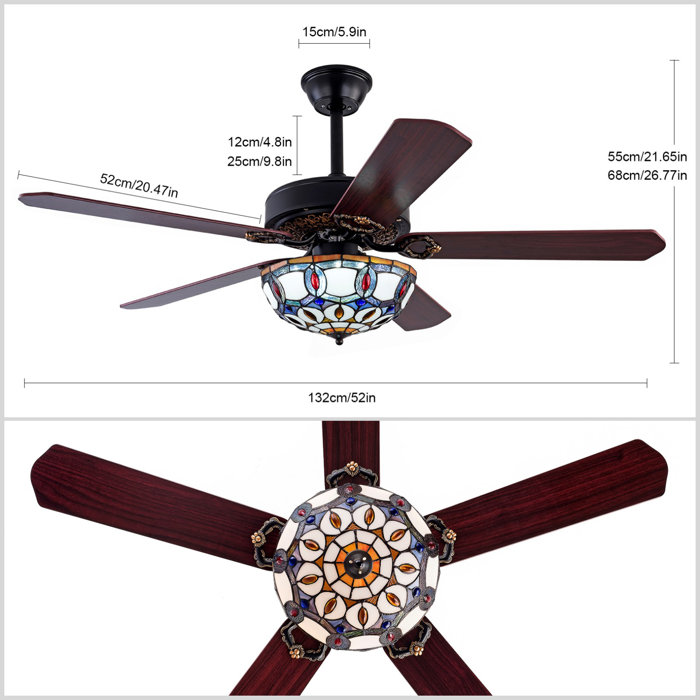 Bloomsbury Market Addalyn 52'' Ceiling Fan with LED Lights & Reviews ...