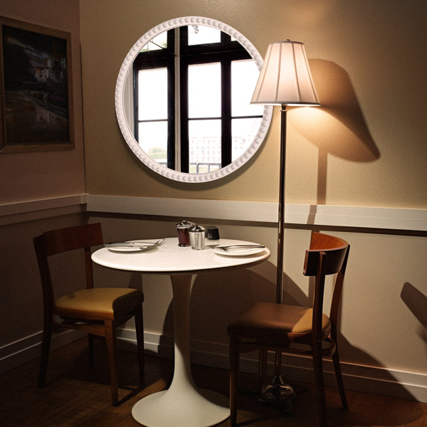 Dakota Fields Chelbe Round Wood Mirror & Reviews | Wayfair