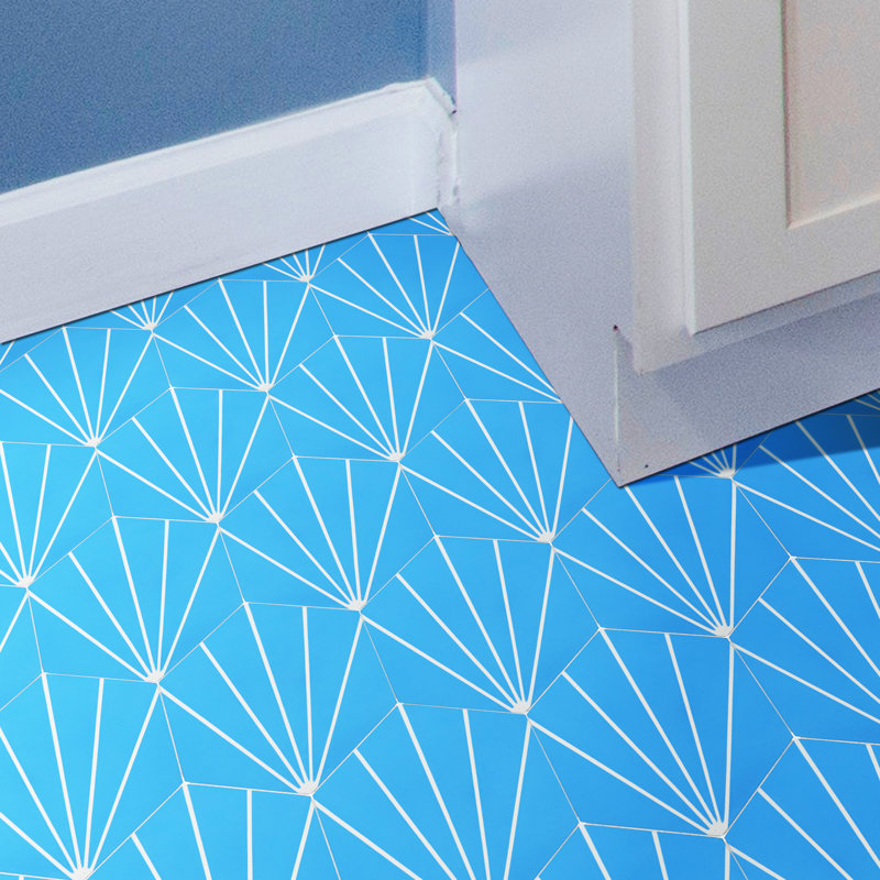 Moroccan Mosaic Tile House Menara 8" x 9" Cement Patterned Wall & Floor ...