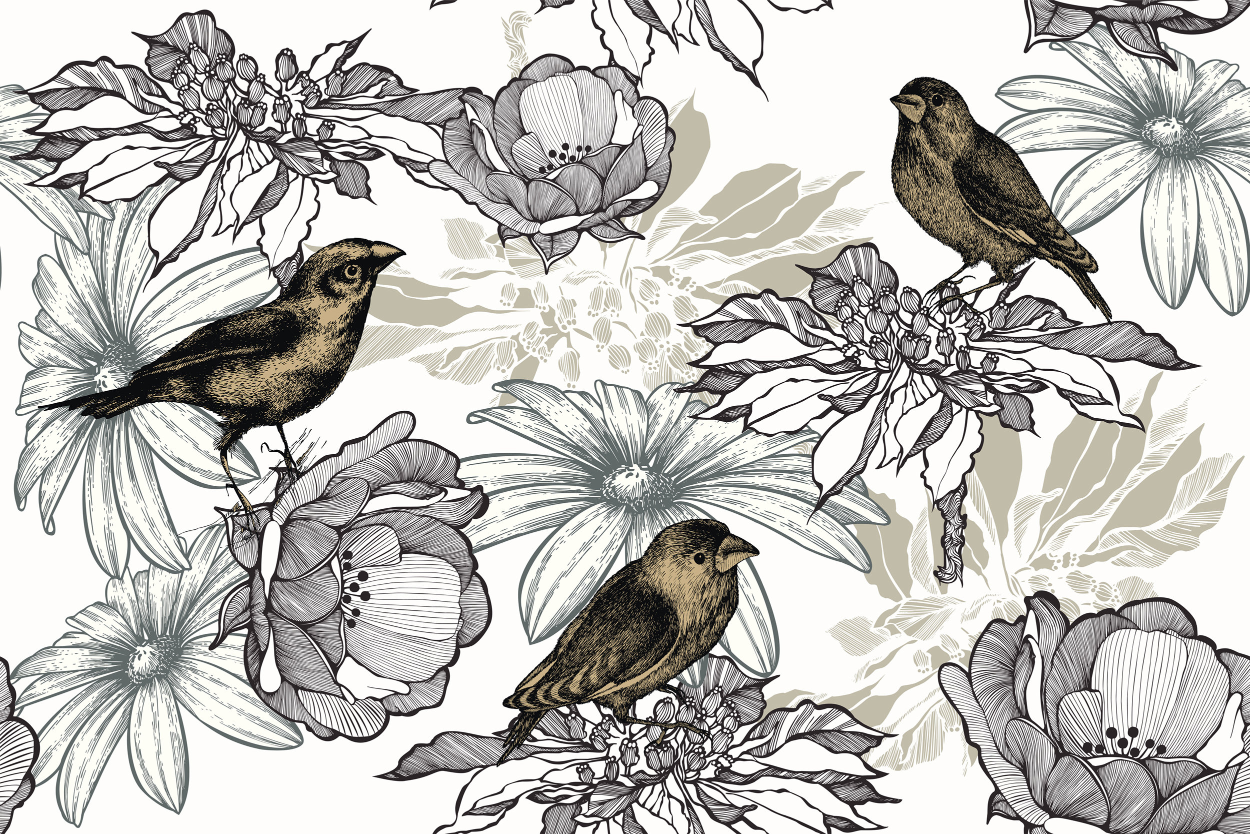 Red Barrel Studio® Chamond Peel & Stick Floral Roll & Reviews | Wayfair