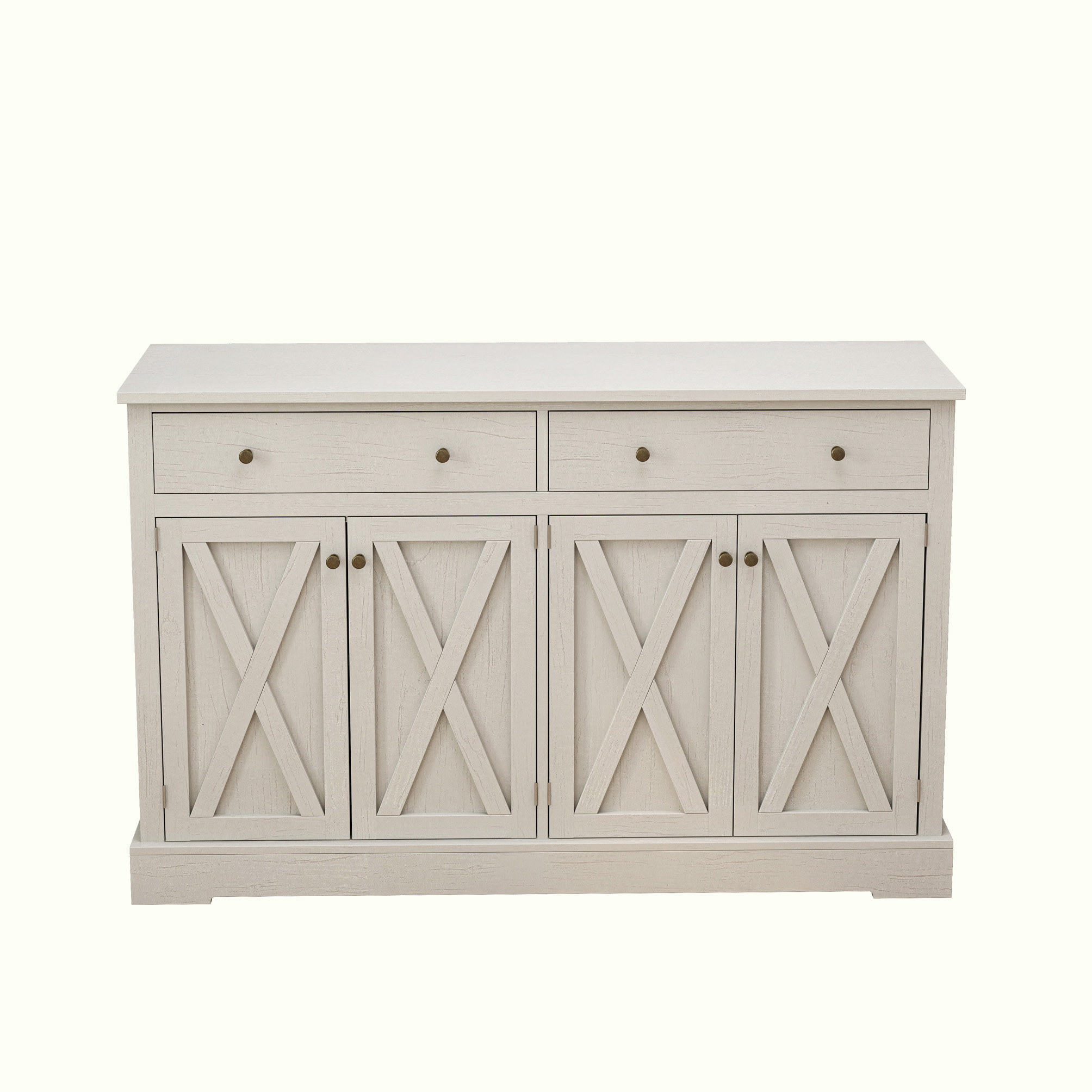 August Grove® 55.12"L Console Table with Two Drawers and Four Doors ...