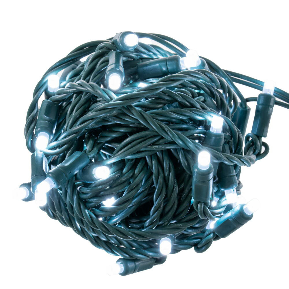 The Holiday Aisle® 50 Frosted Pure White Twinkle Wide Angle Single Mold ...