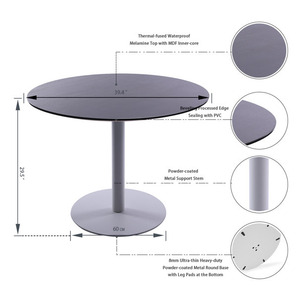 Sunon Circular Meeting Table & Reviews | Wayfair.co.uk