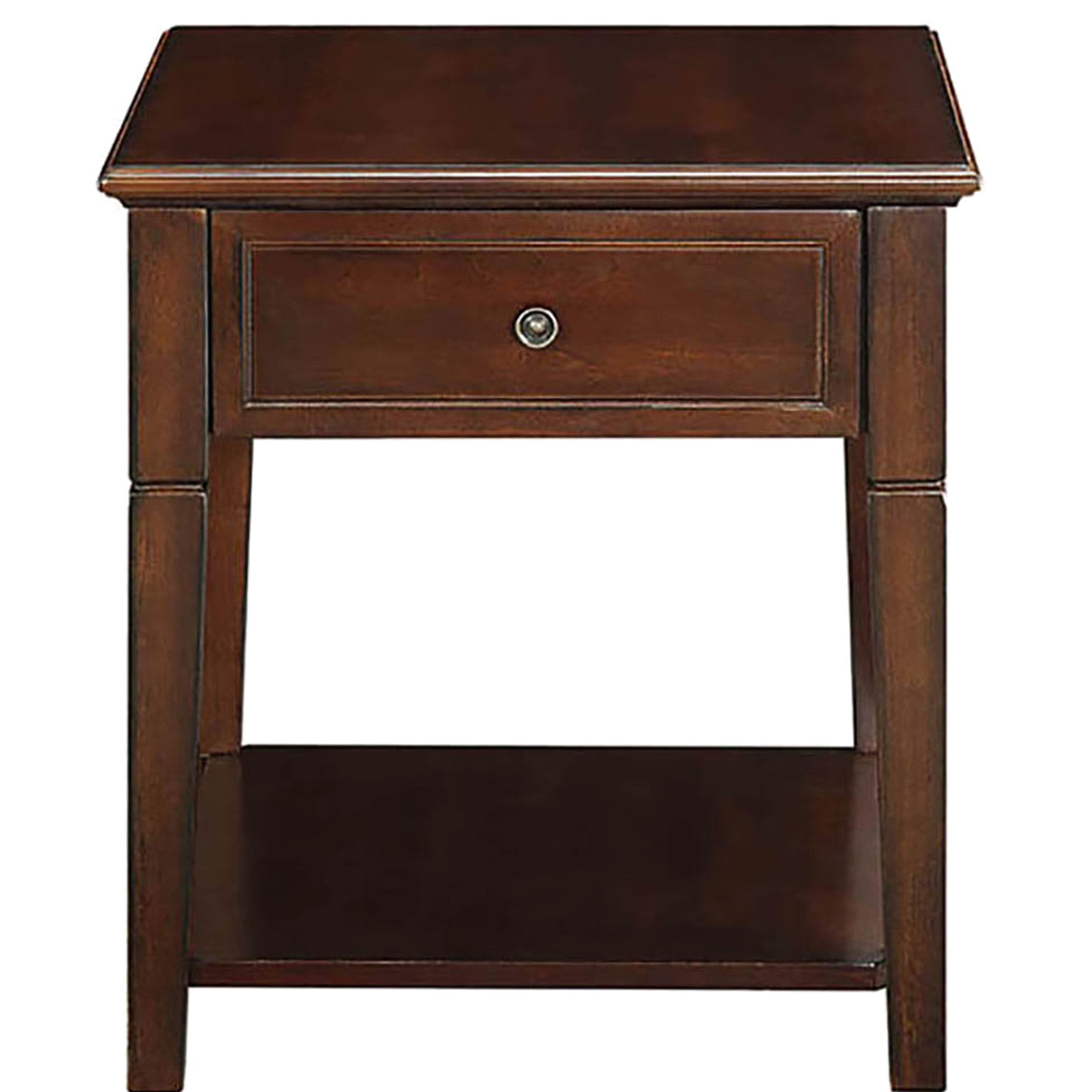 Red Barrel Studio® Rectangular Walnut End Table With Combinations For ...