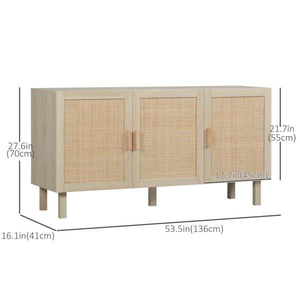 HomCom 27.5" Wide Sideboard | Wayfair