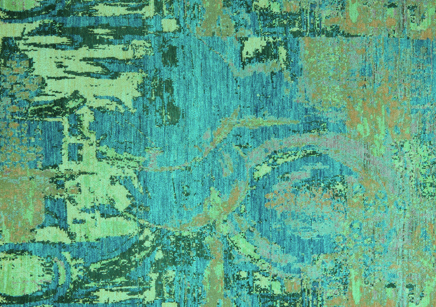 Wrought Studio™ Abstract 5379 Turquoise Machine Washable Area Rugs ...