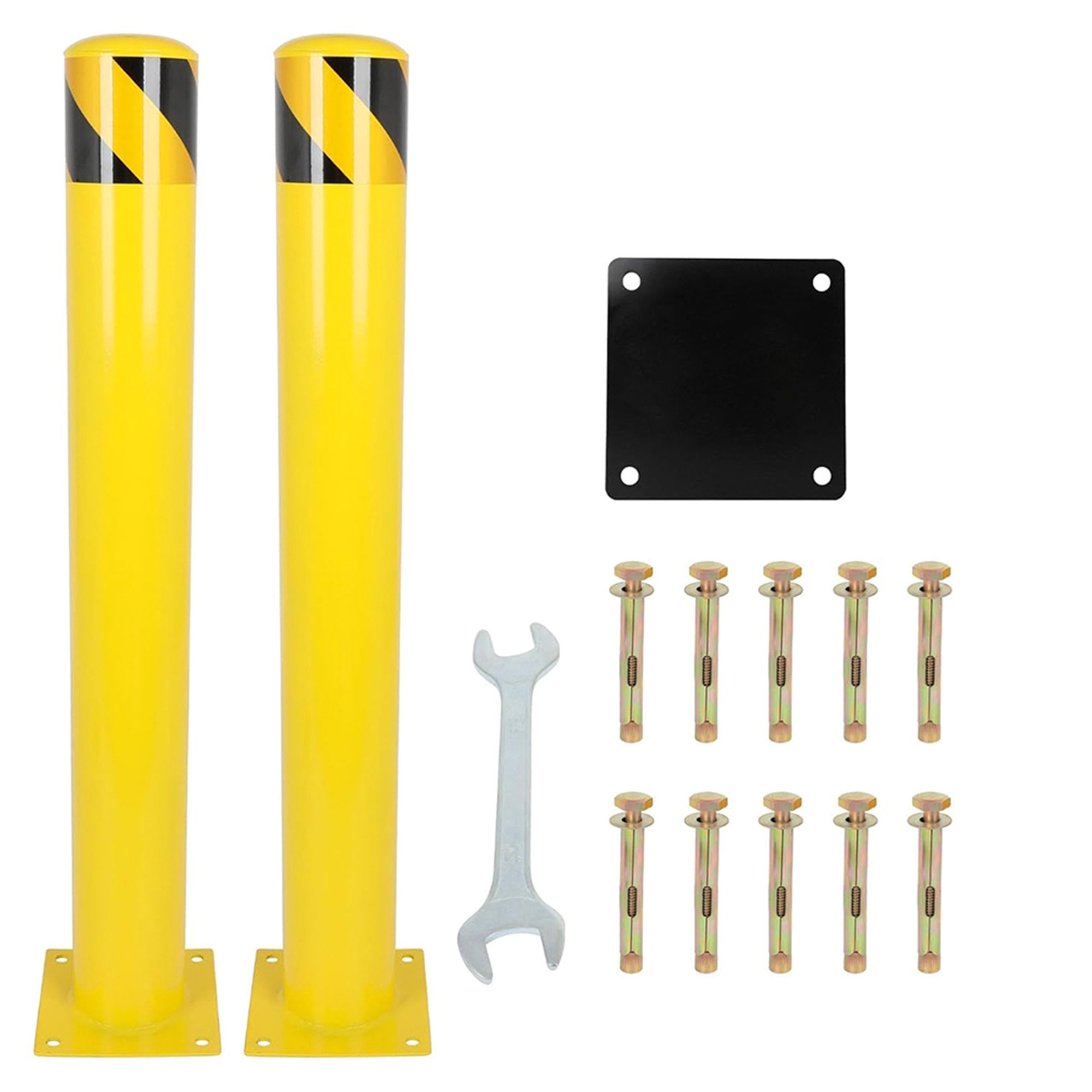 FOSHANZHENGONG 48-Inch 2-Pack Of Security Bollardssuitable For Parking ...