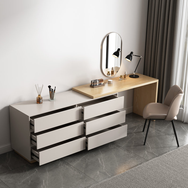 Latitude Run® Talyiah 47.2'' W L-Shaped Computer Desk With Extendable ...